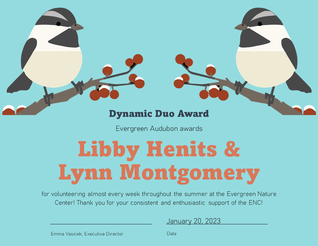 From the Director – Banquet Recap – Evergreen Audubon | Evergreen ...